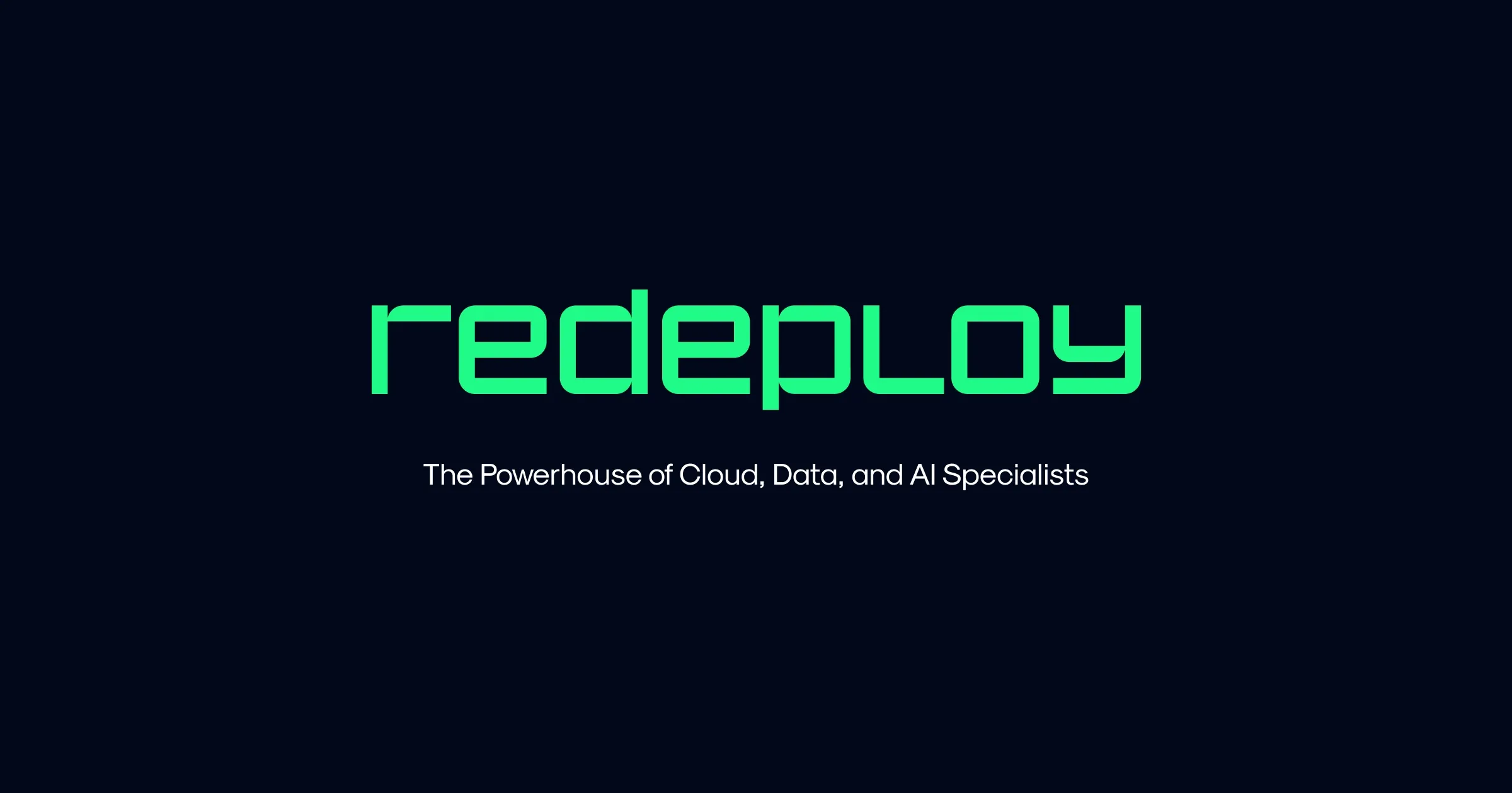 The Powerhouse of Cloud, Data, and AI Specialists | Redeploy