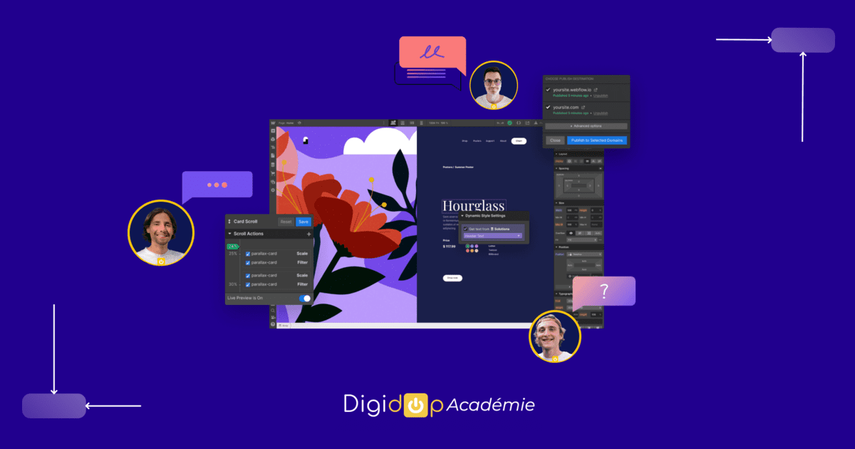 Forme toi à Webflow & Figma | Digidop Académie