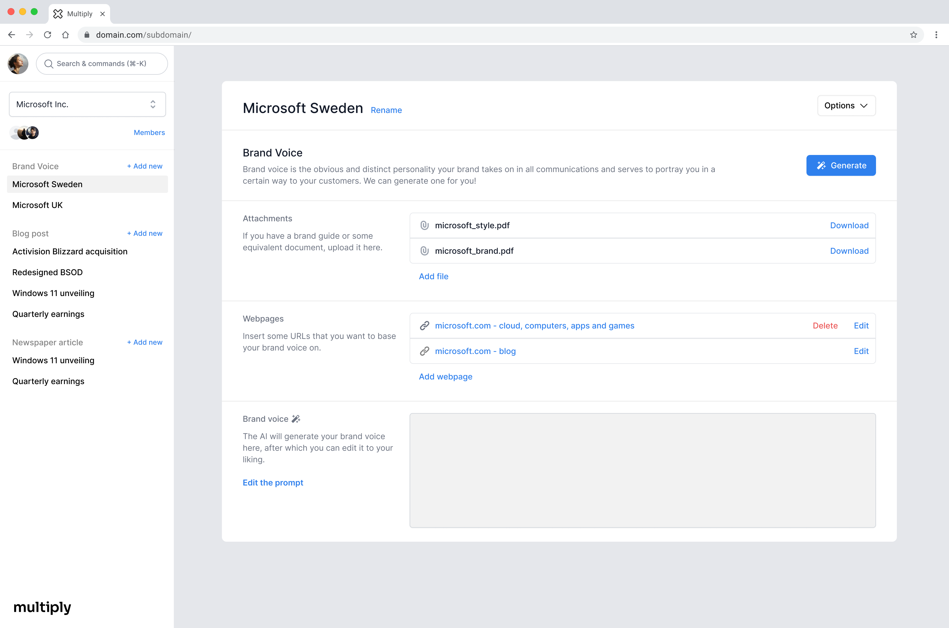 Multiply | Streamline your creative work