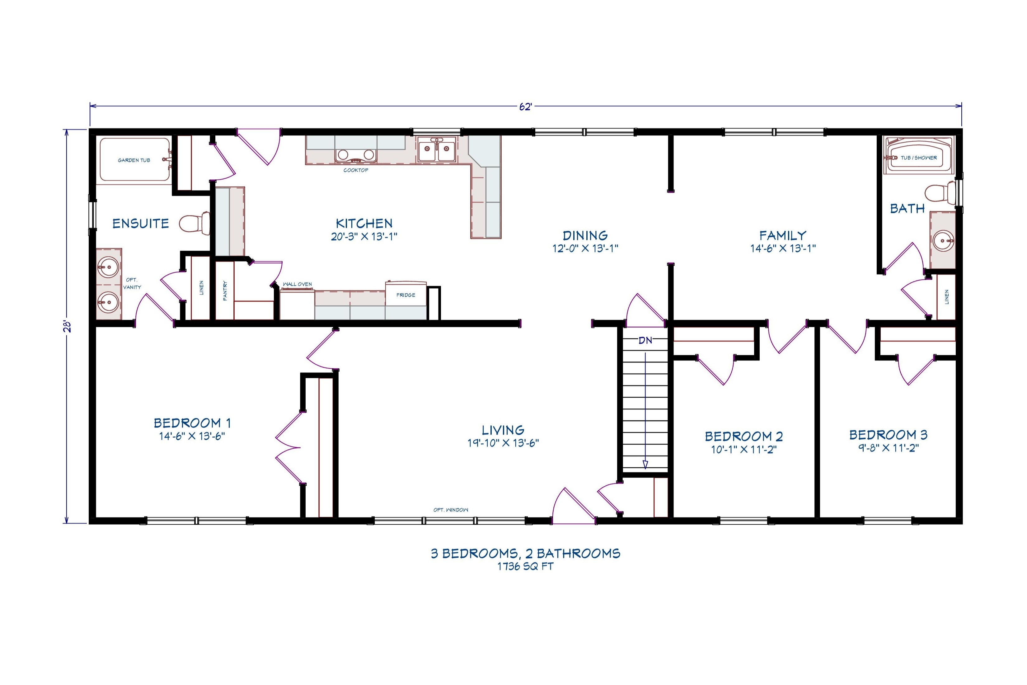 ML-211 | Traditional Home Plan | Maple Leaf Homes