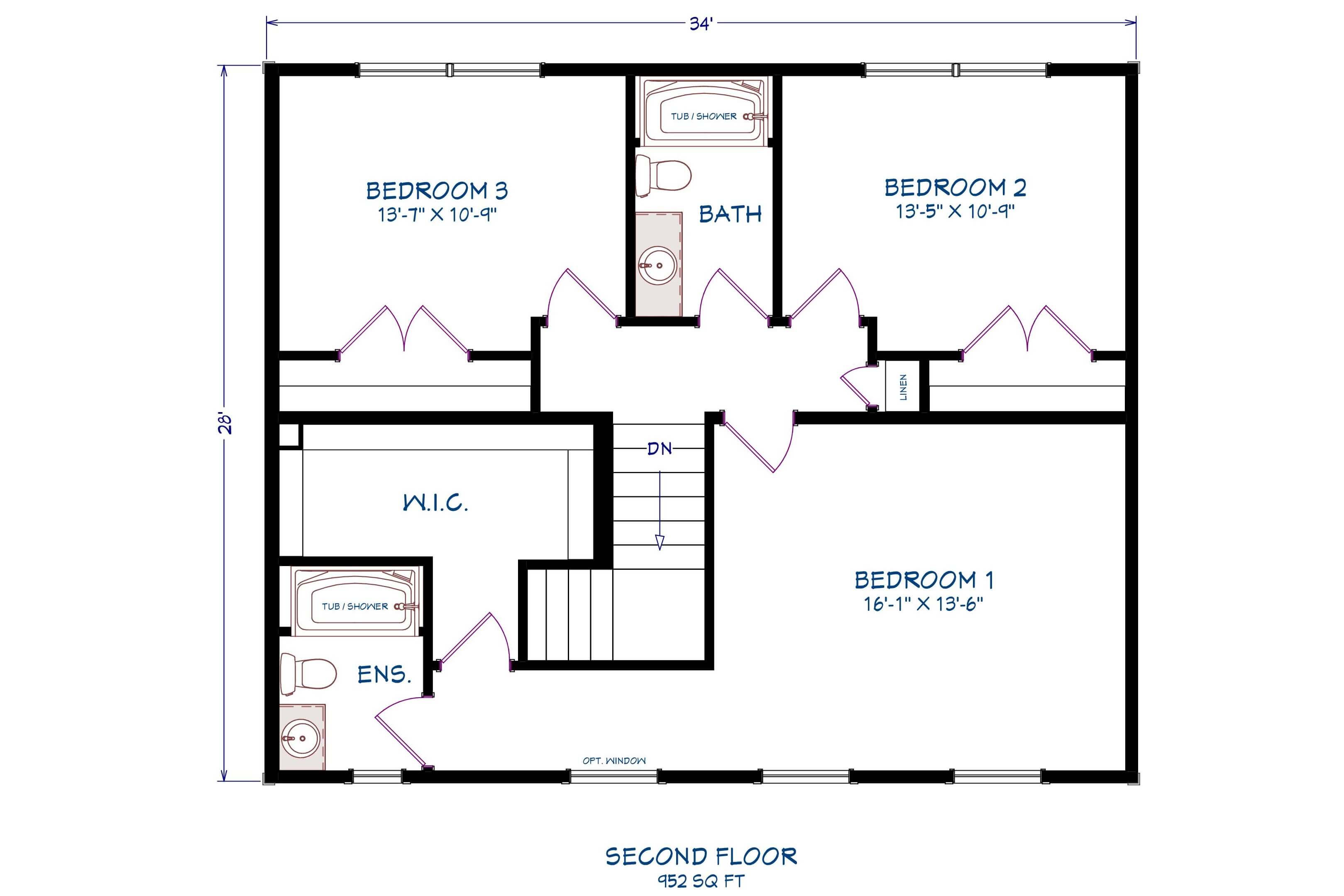 ML-316 | Traditional Home Plan | Maple Leaf Homes