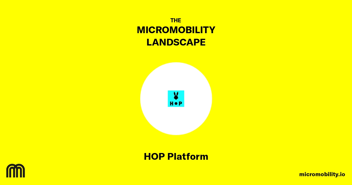HOP Platform | Micromobility Landscape
