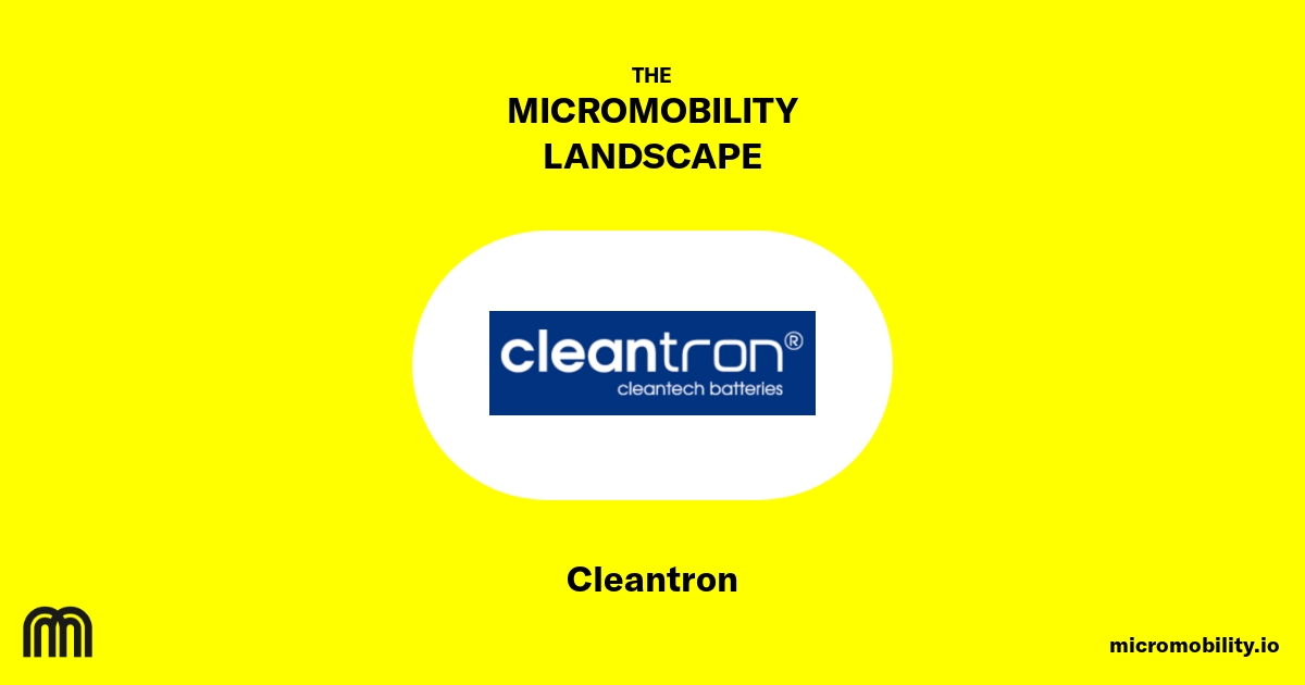 Cleantron | Micromobility Landscape