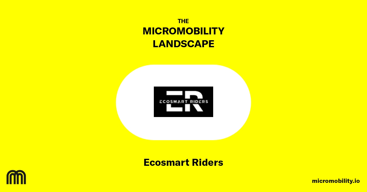 Ecosmart Riders | Micromobility Landscape