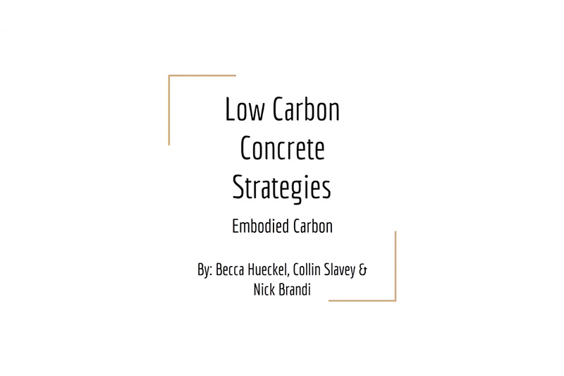 Low-Carbon Cement Strategies for Construction - Rebecca Hueckel