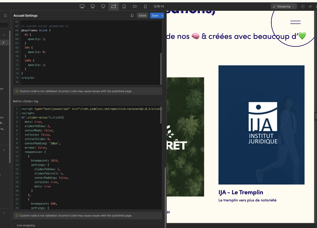 Aide et support Webflow