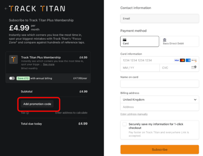How to redeem a MOZA voucher code for Track Titan