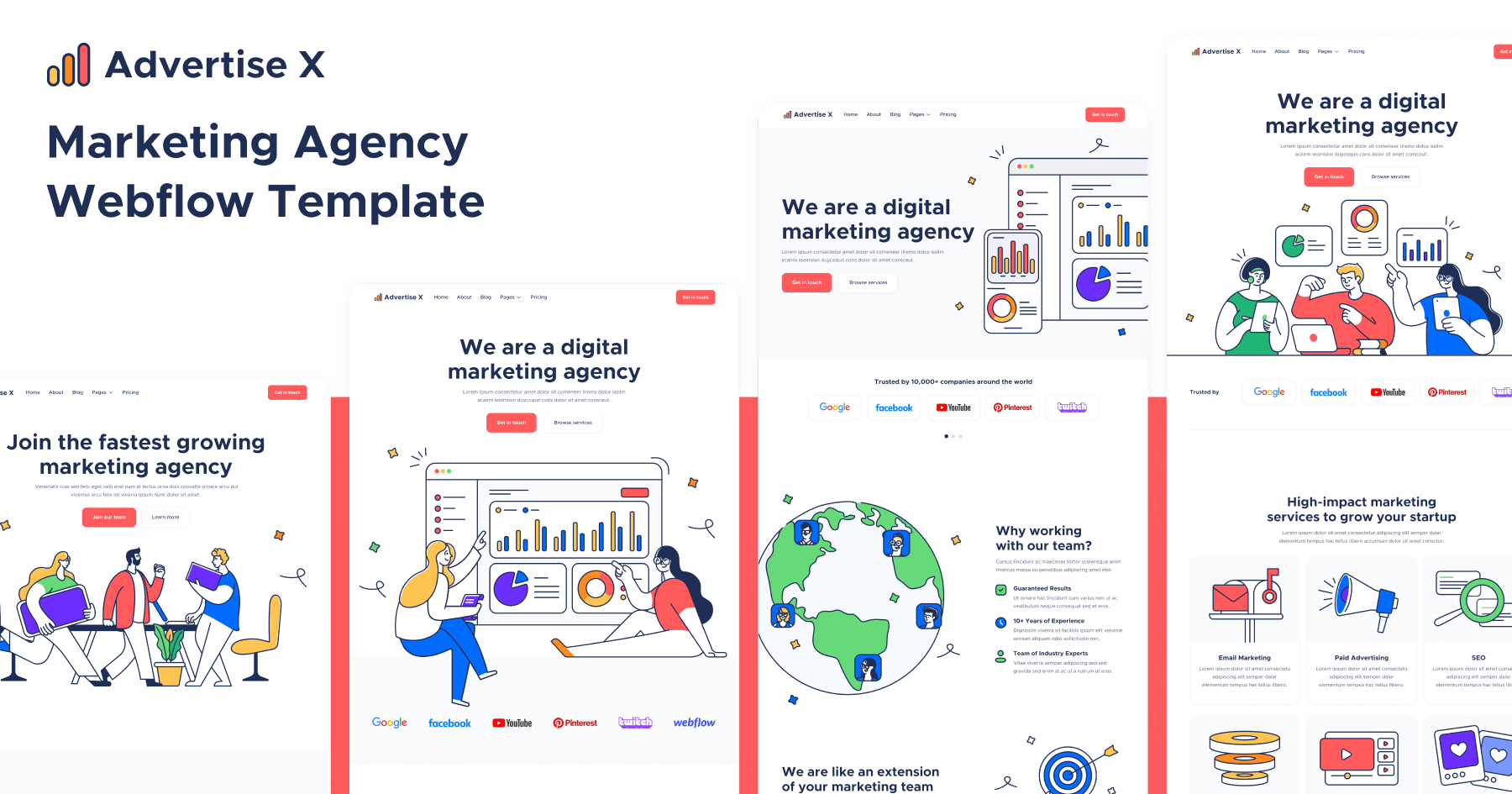 Team - Advertise X - Webflow eCommerce website template