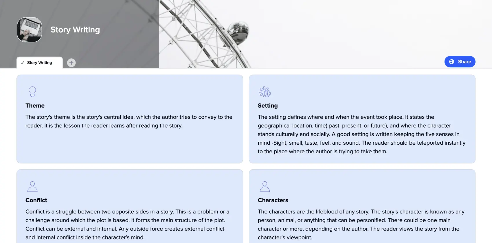 Story Outline Template – create a story outline step-by-step online