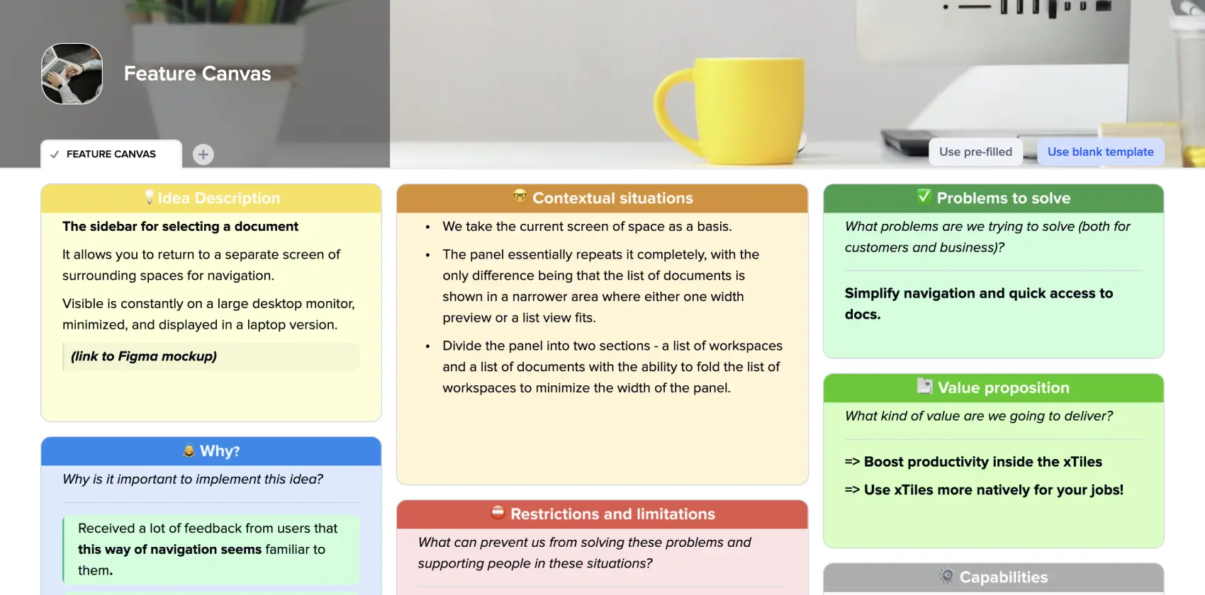Project Overview Template for Free - much better than PowerPoint