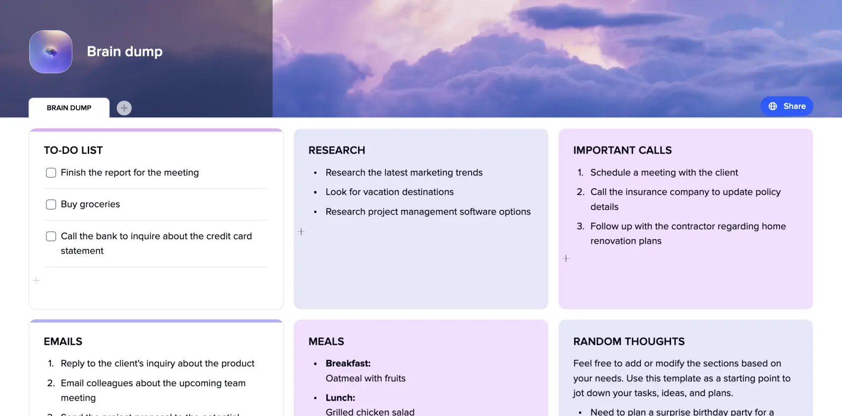Weekly Schedule Planner Template for Free – interactive template for ...