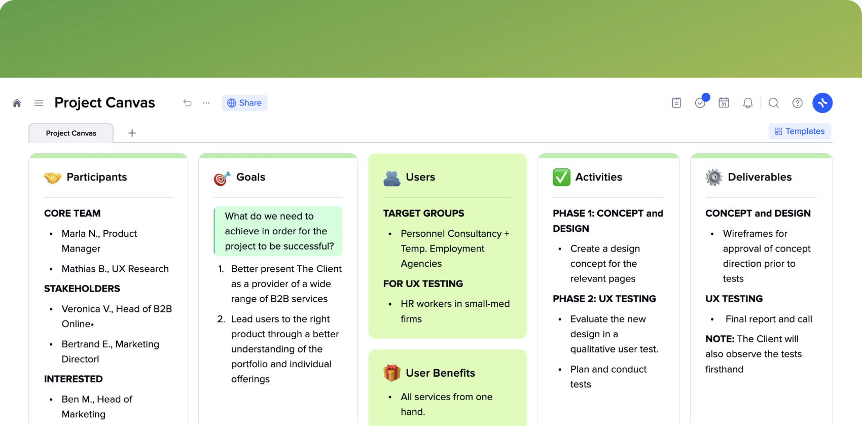 Pitch Deck Template for Free - example of a pitch deck online
