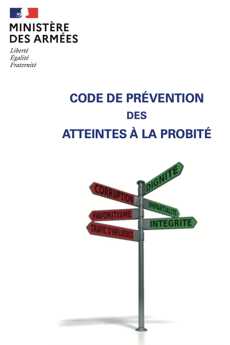 Code de prévention des atteintes à la probité du ministère des Armées ...
