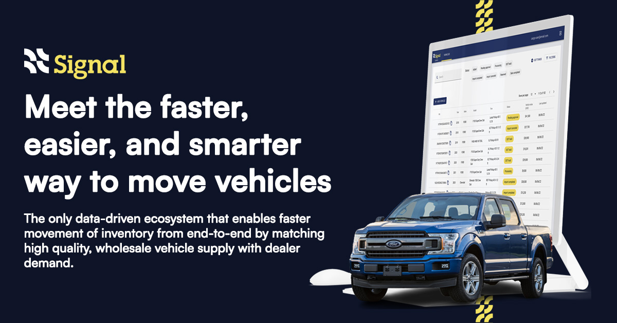 Signal - The Online Platform for Wholesale Vehicles