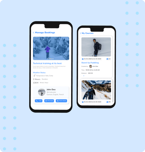 Set up a microservice using node.js and react.js.