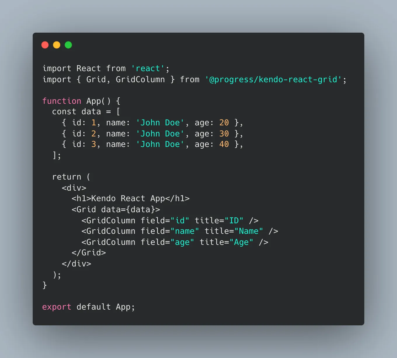 Kendo React Components Kendo React Components