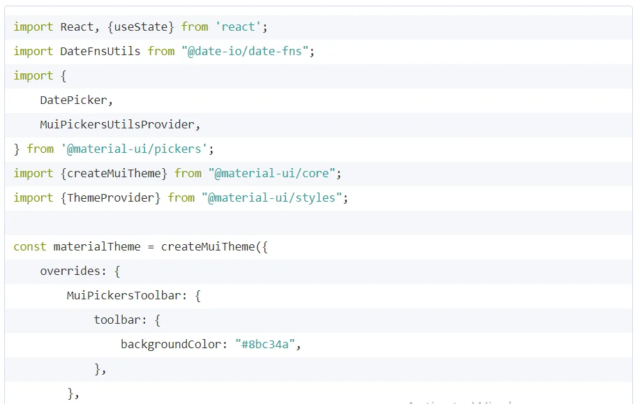 Customize Material-UI Datepicker With React | Fcode Labs