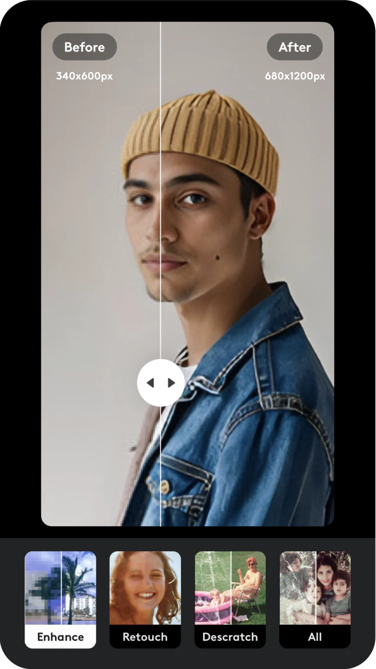 AI Photo & Image Enhancer | Photoleap