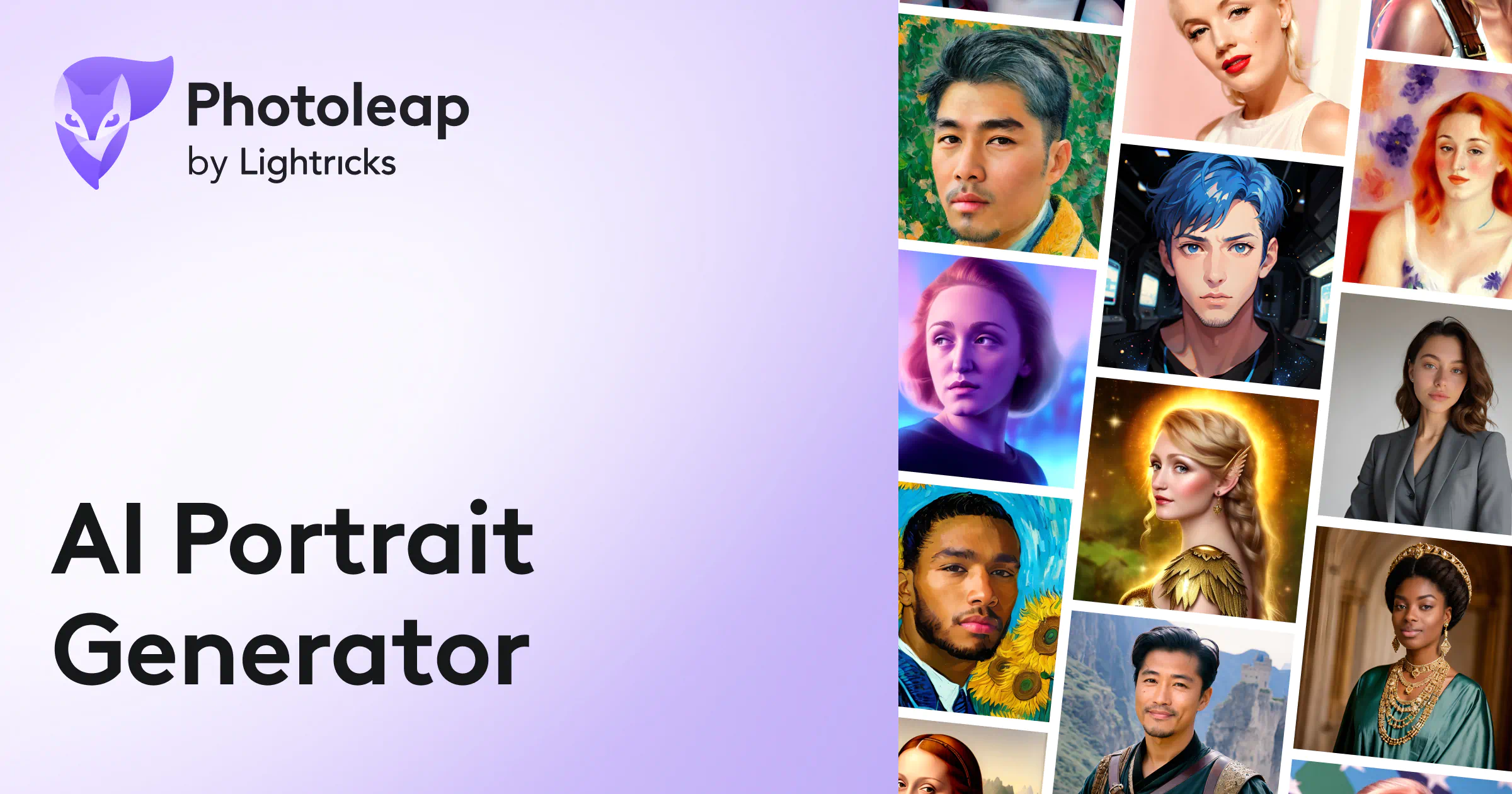 AI Portrait Generator: Create AI Portraits Easily | Photoleap