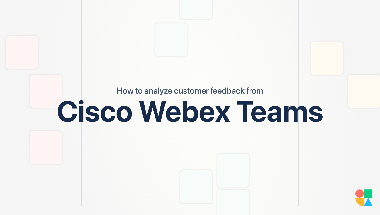 How to analyze customer feedback from Cisco Webex Teams with AI
