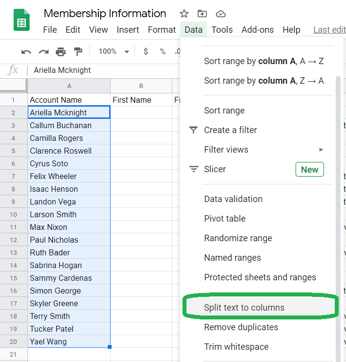 How To Split Cells In Google Sheets The Right Way Lido app