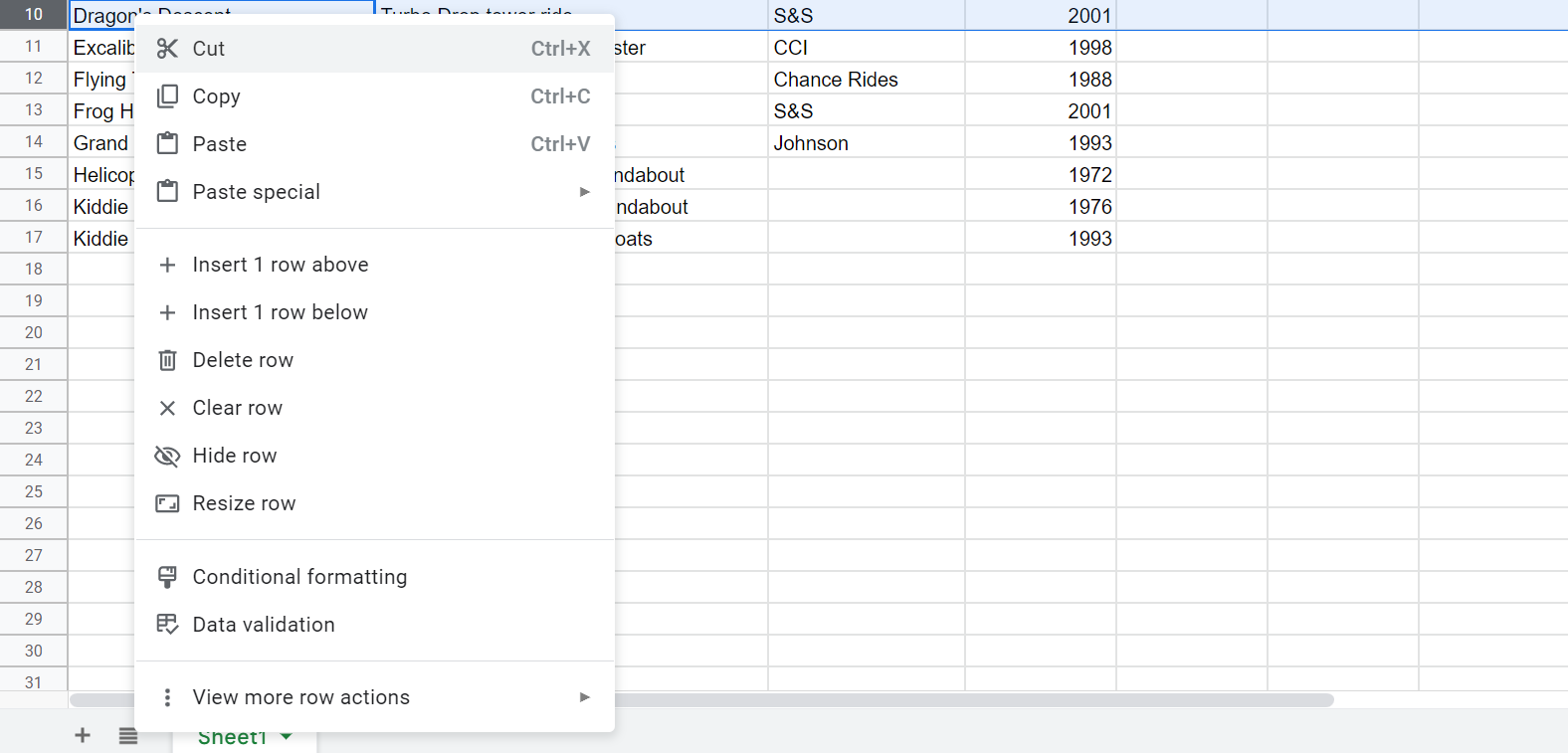 How To Delete A Row In Google Sheets Easiest Method 