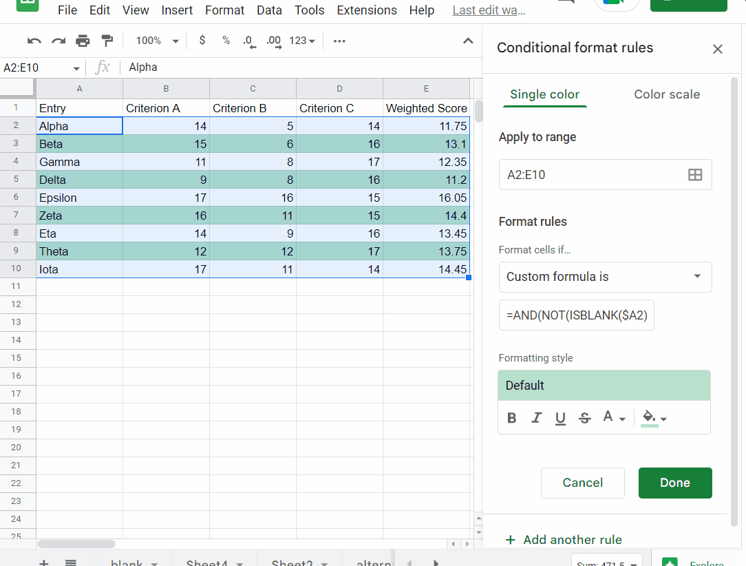Google Sheets Color Every Other Row: The Step-By-Step Guide