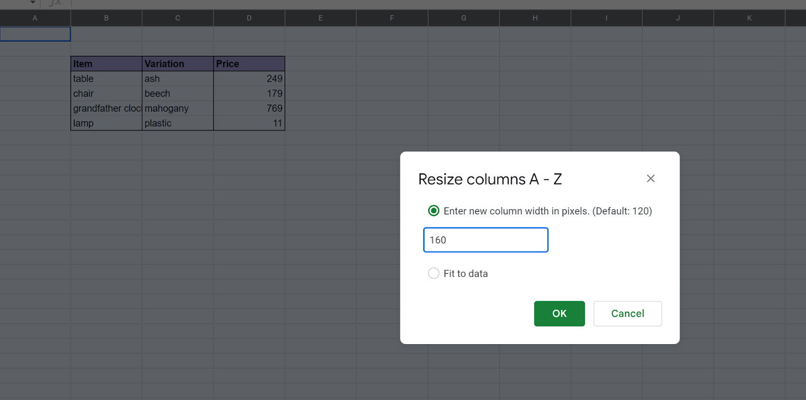How To Make All Columns The Same Width In Google Sheets 2024 