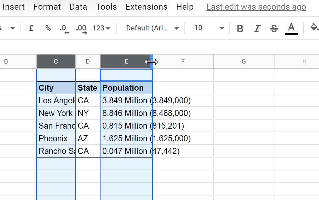 How To Autofit Column Width In Google Sheets The Easy Way 
