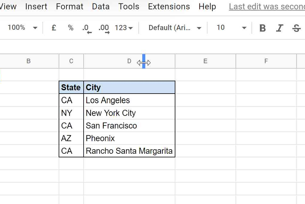 How To Use Autofit Column Width In Google Sheets To Automatically 