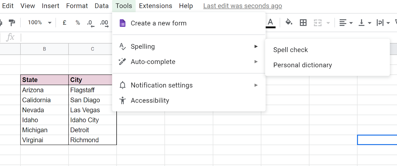 How To Spell Check In Google Sheets Easiest Method In 2024 