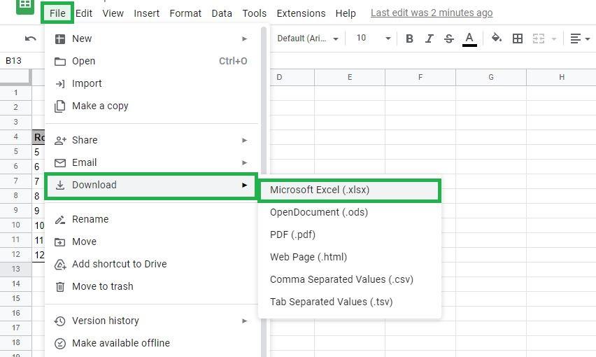 How To Convert Google Sheets To Excel Easiest Way 2024 