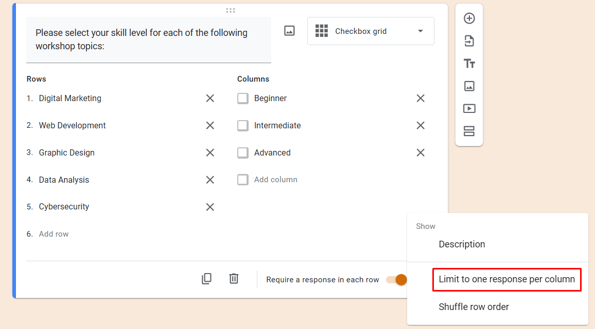 Checkbox Grid In Google Forms How To Use It 2024 Update 