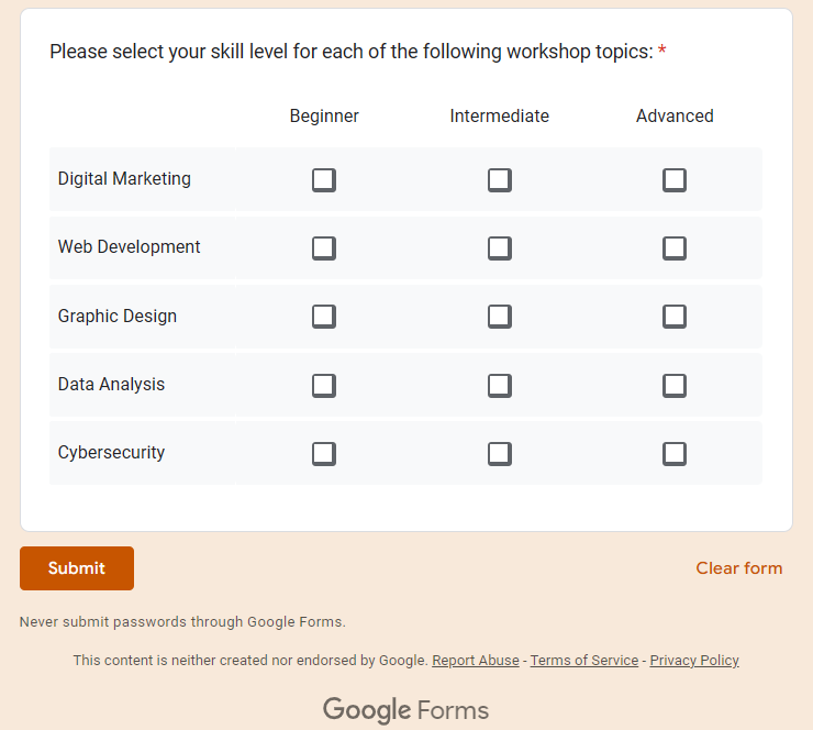 Checkbox Grid In Google Forms How To Use It 2024 Update 