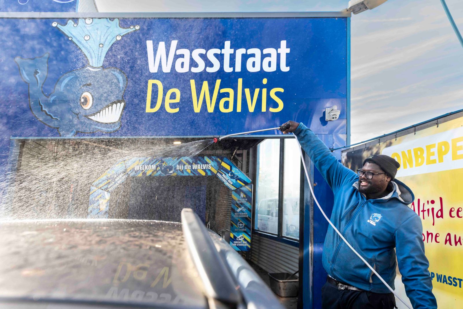 Wasstraat Dordrecht Weeskinderendijk - Wasstraat de Walvis