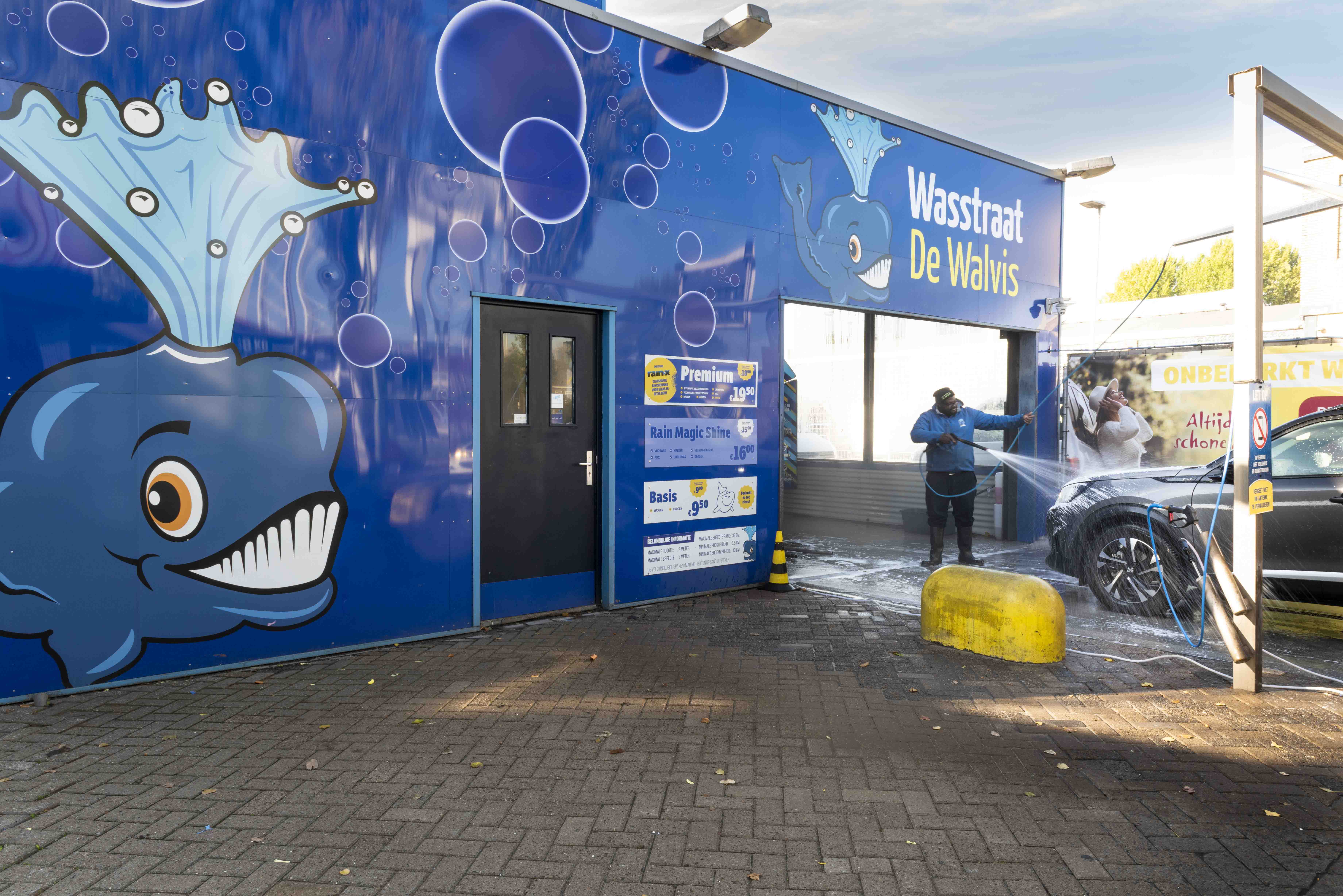 Wasstraat Dordrecht Weeskinderendijk - Wasstraat de Walvis