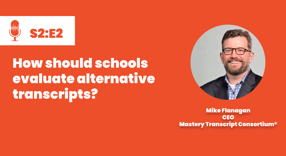 How should schools evaluate alternative transcripts?