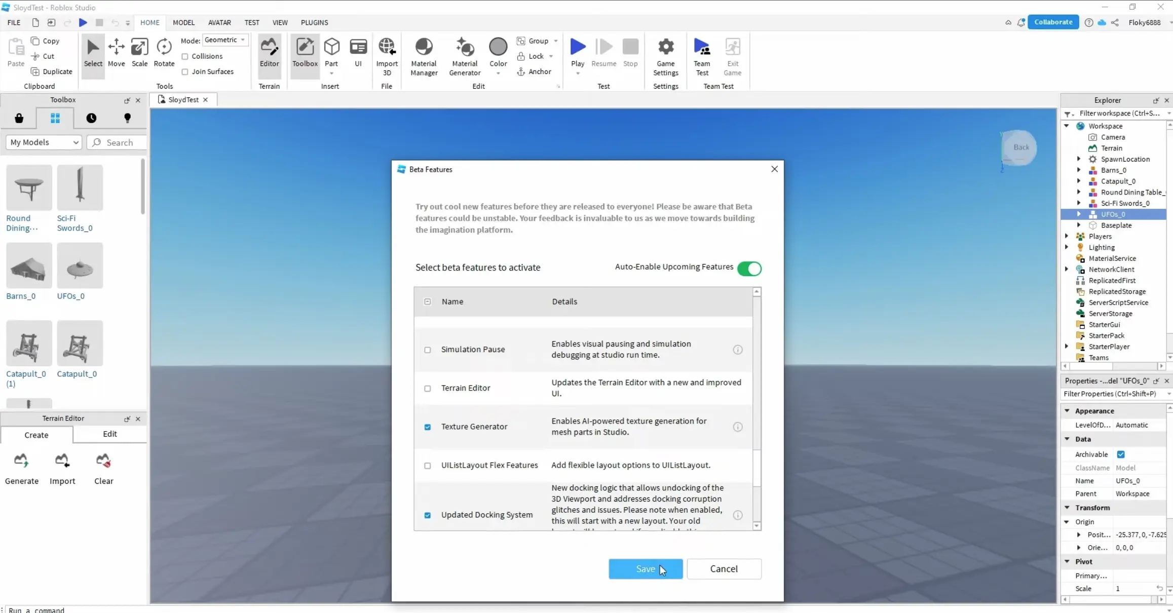 Easiest way to create models for Roblox Games