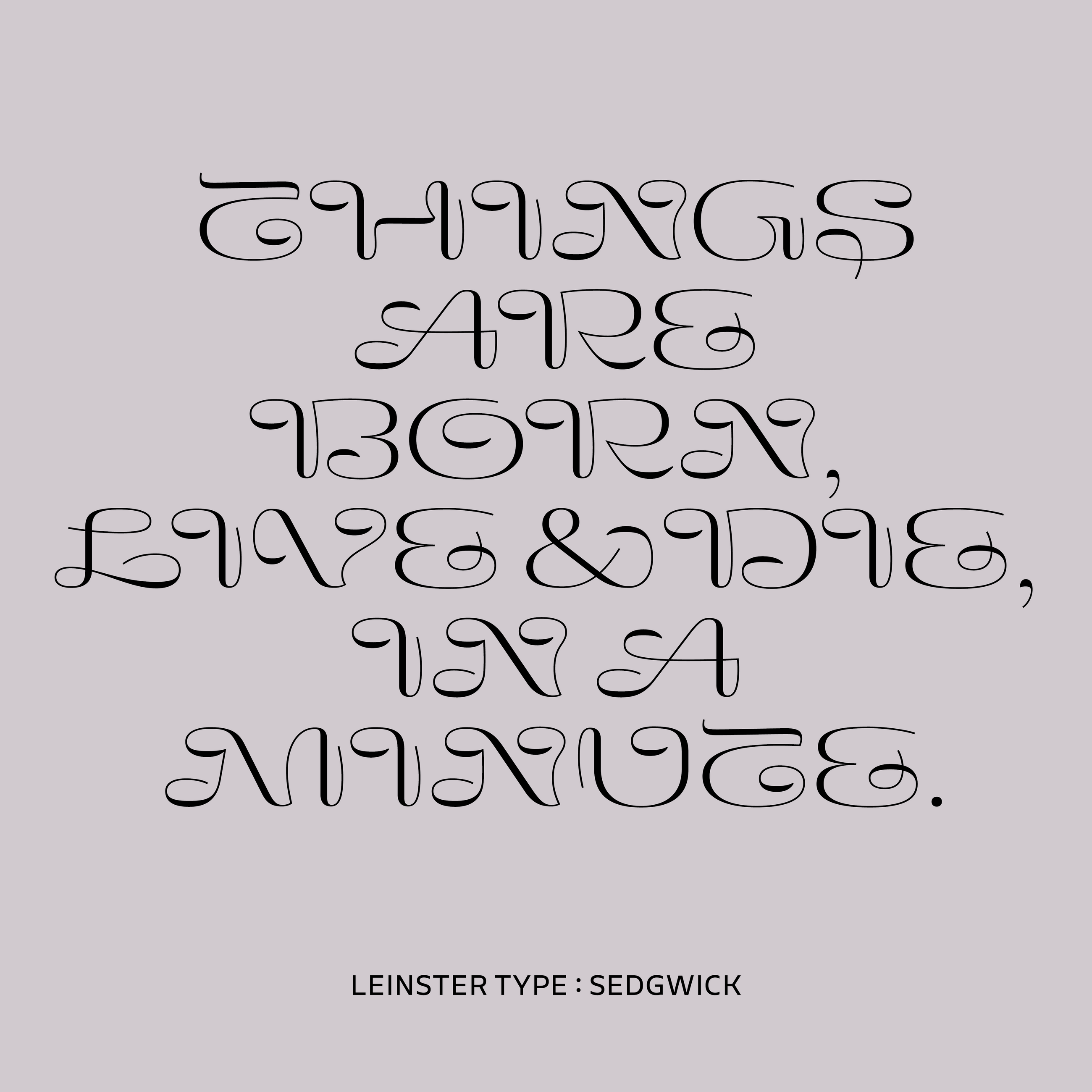 Fonts by Leinster Type