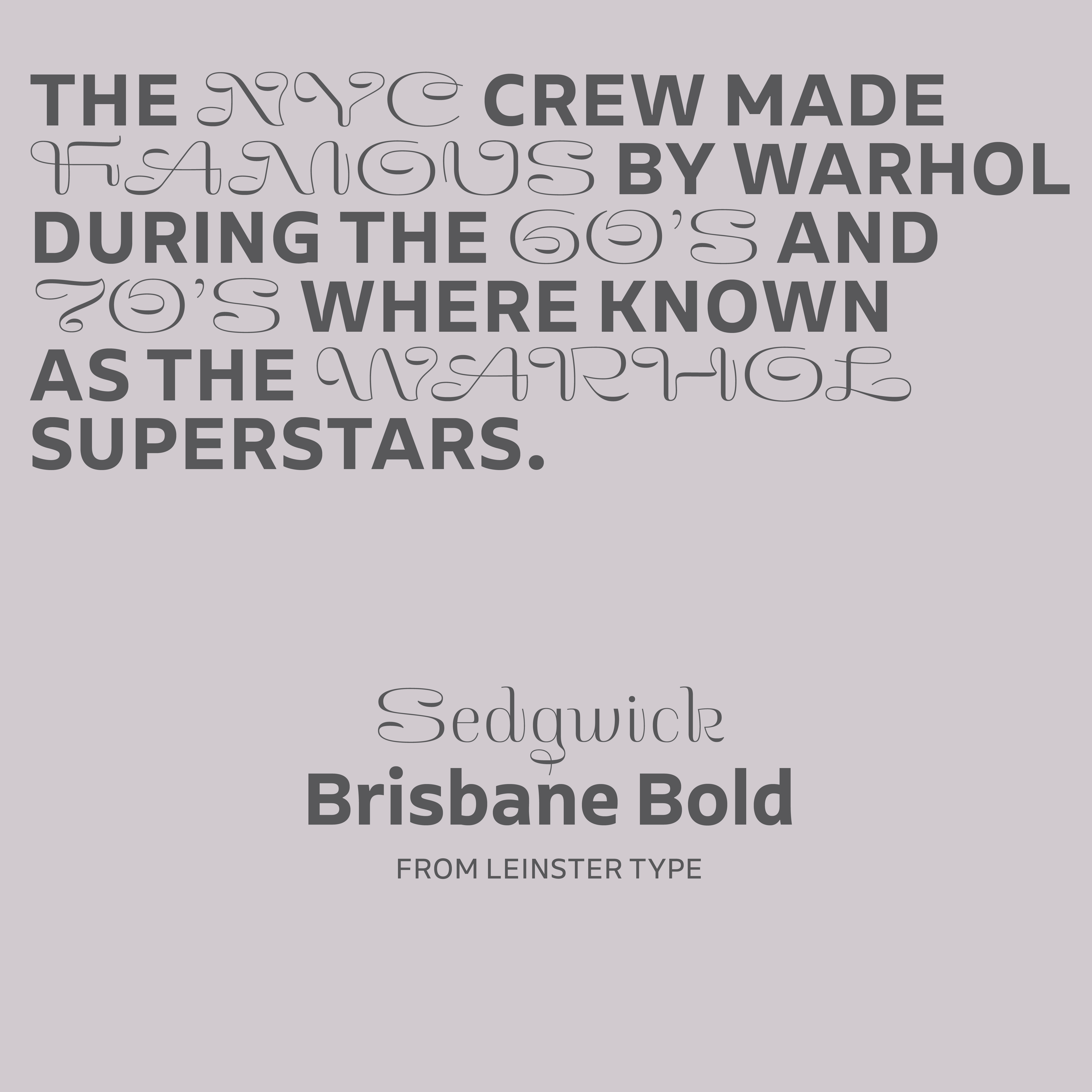 Fonts by Leinster Type