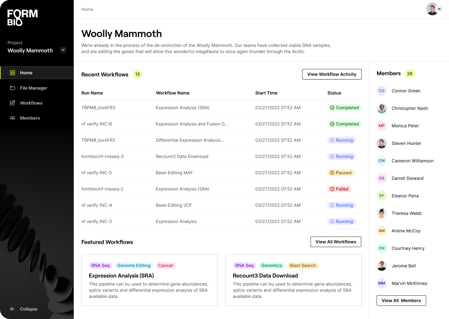 Bioinformatics Platform | Form Bio