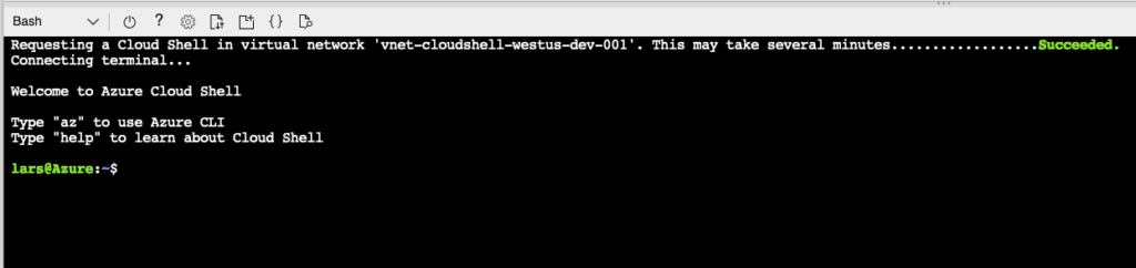 Running Cloud Shell from your Virtual Network | Redeploy