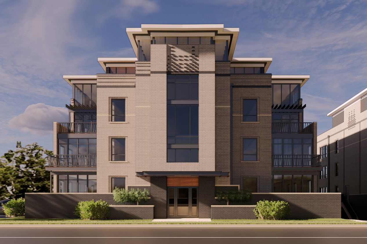 Third condo complex in one Kirkwood block is under construction