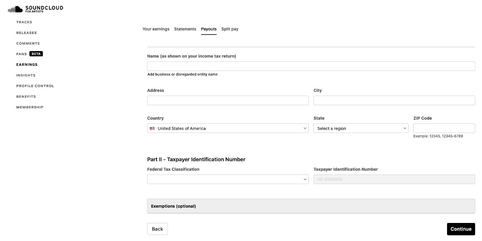 The SoundCloud Tax Form: A Monetization Walkthrough