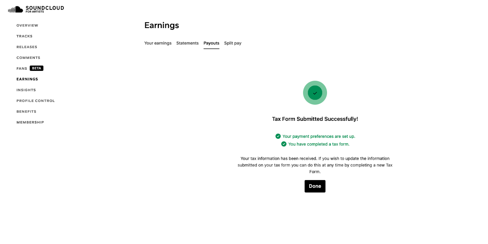 The SoundCloud Tax Form: A Monetization Walkthrough