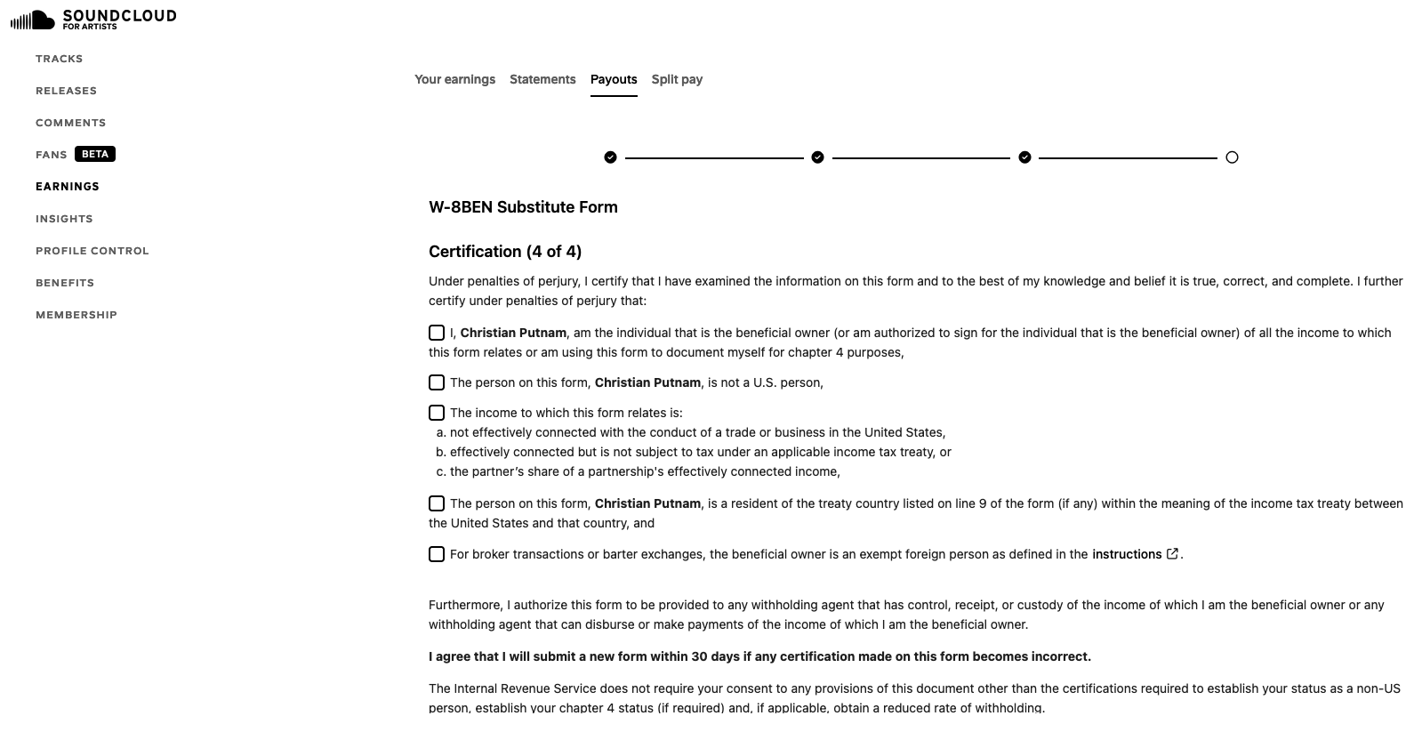 The SoundCloud Tax Form: A Monetization Walkthrough
