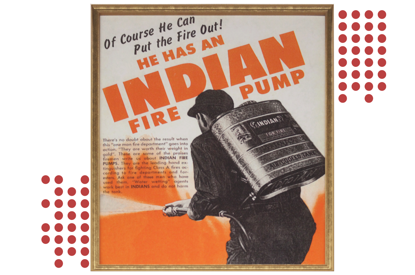 Indian Fire Pump Advertisement
