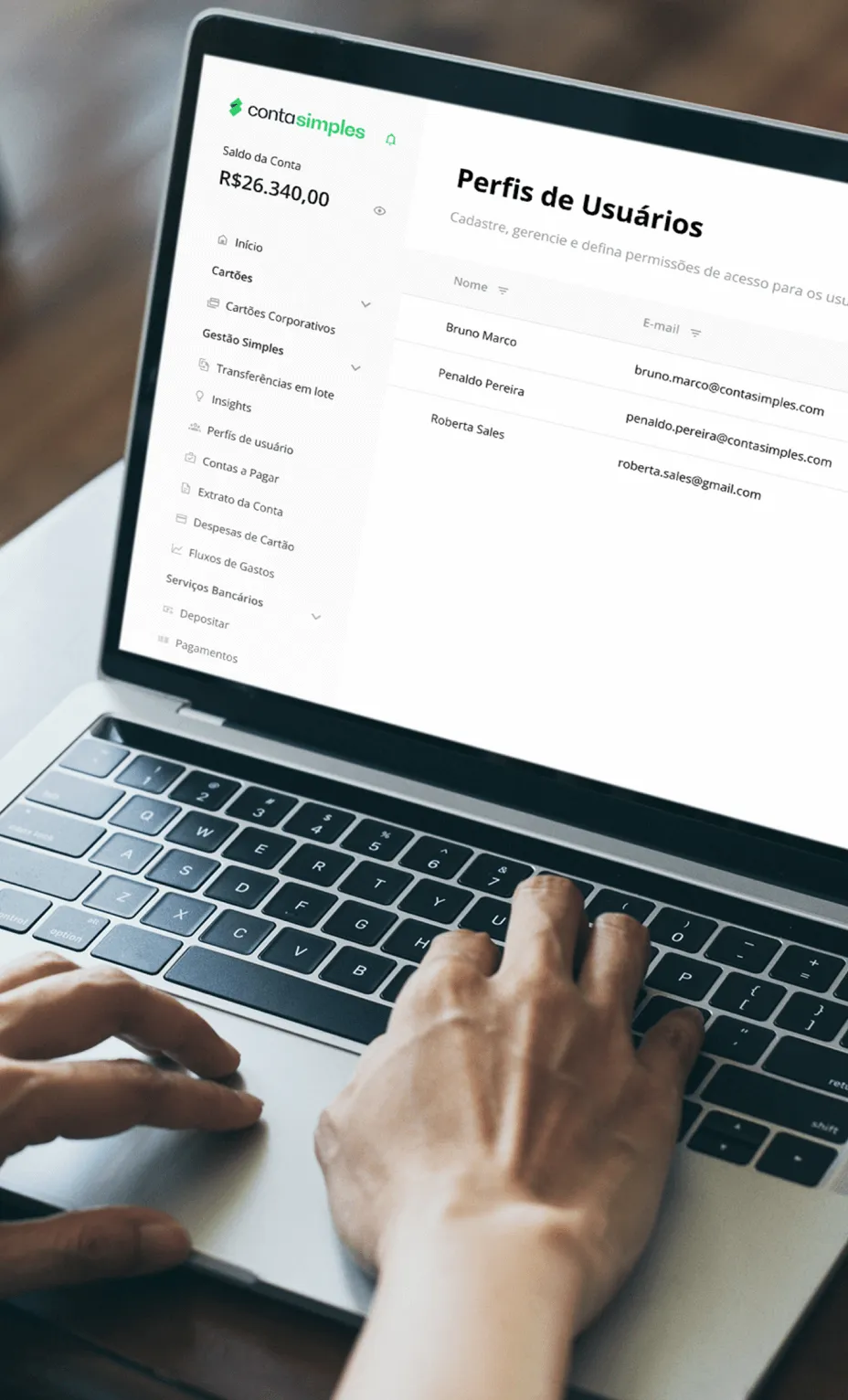 Conta Simples | Plataforma de gestão de despesas empresariais