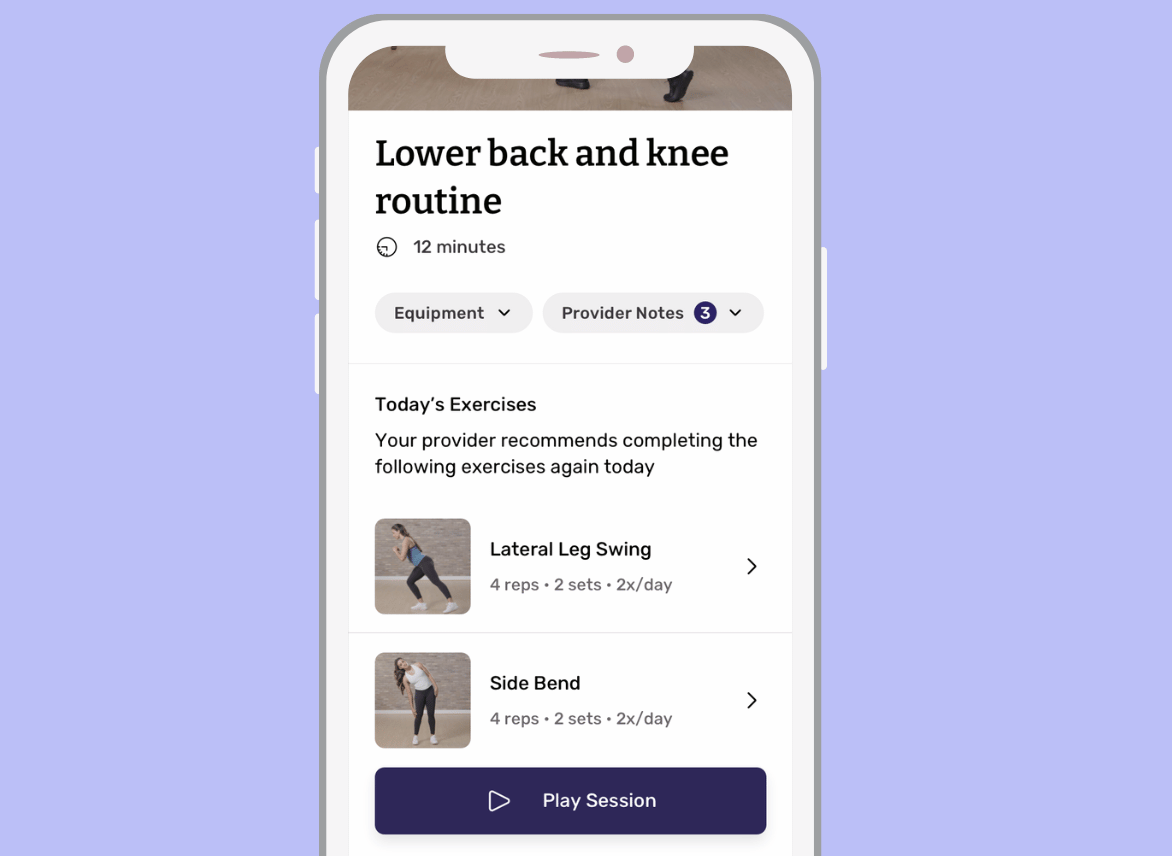 Home Exercise Program (HEP) | Limber Health
