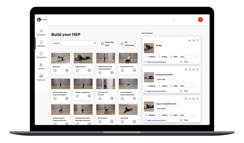 Home Exercise Program (HEP) | Limber Health